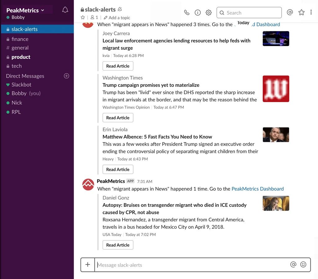 How to Get Google Alerts in Slack - PeakMetrics